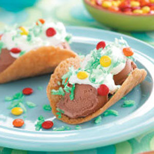 Tacos de helado - Receta Hoy