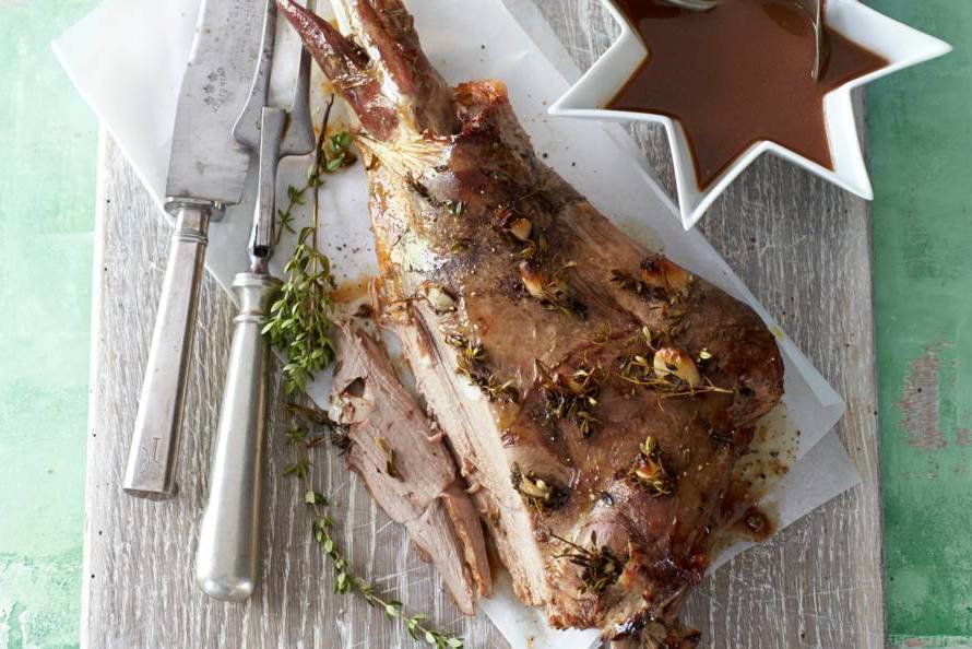 Reebout con tomillo y salsa de oporto. - Receta Hoy