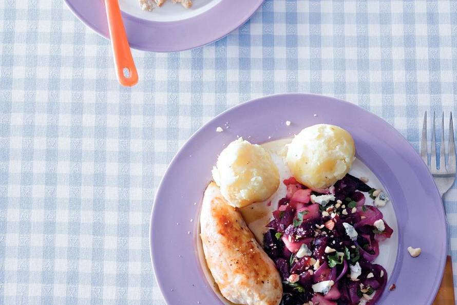 Remolacha con pollo y papas (bebe 9 meses) - Receta Hoy