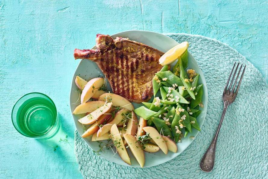 Picar con frijoles limón y papa roja. - Receta Hoy