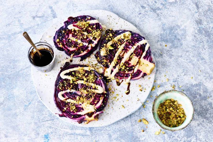 Filete De Repollo Rojo Con Queso Azul Y Trufa - Receta Hoy