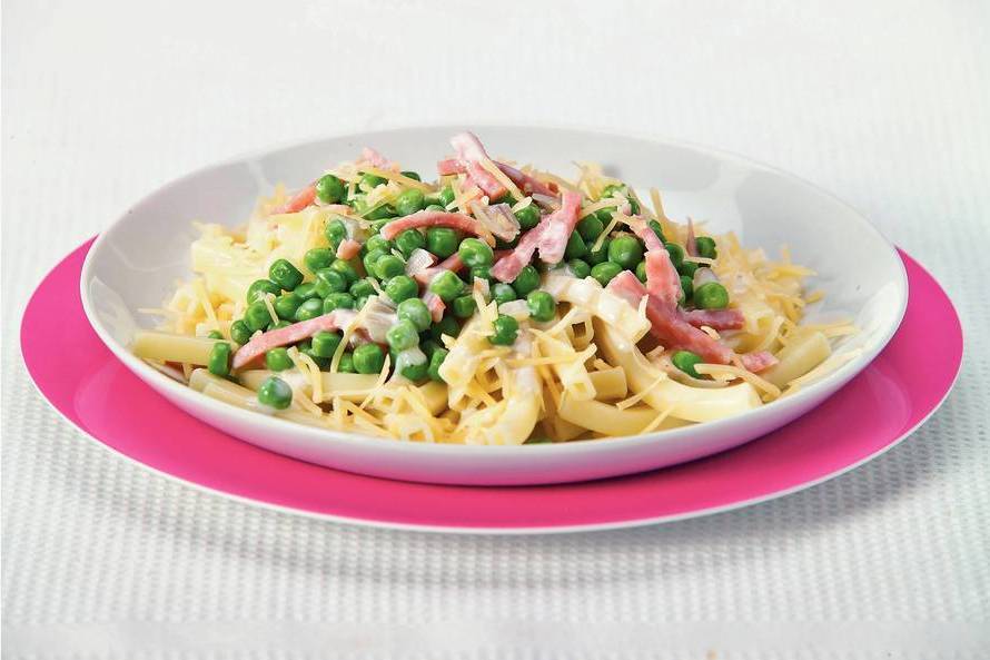 Pastas Con Salsa De Crema De Jamón - Receta Hoy