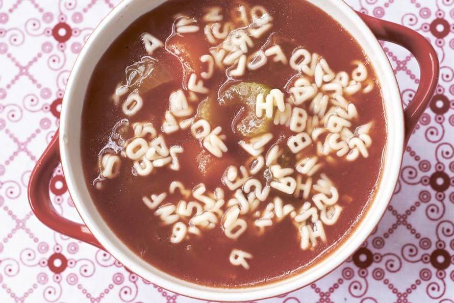 Sopa de letras - Receta Hoy