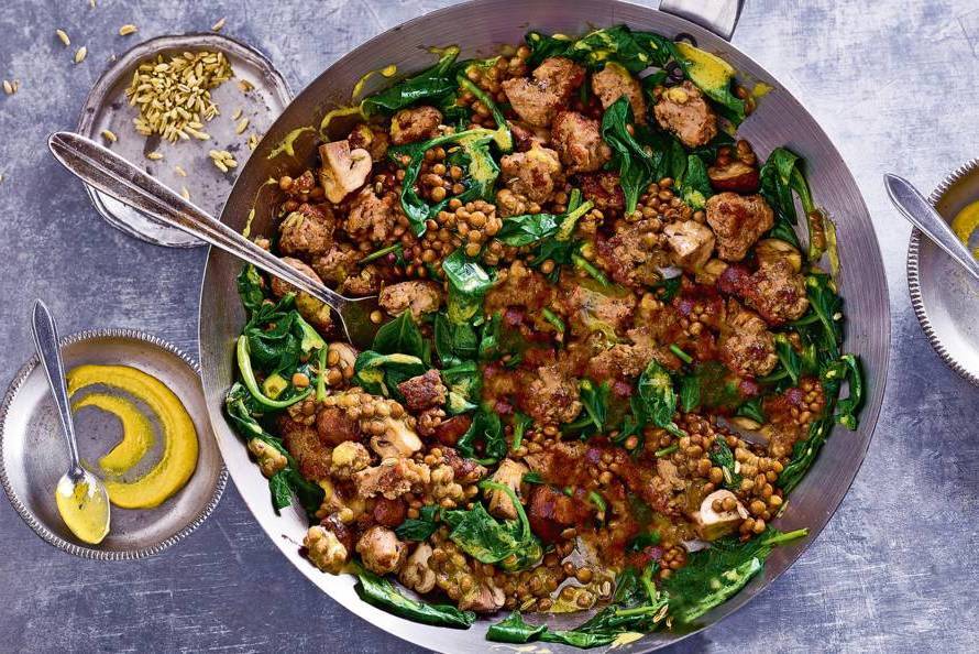 Plato de linaza rico en mostaza. - Receta Hoy