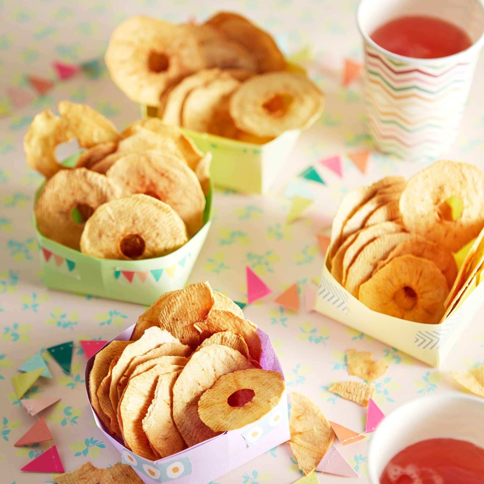 Chips de manzana con canela - Receta Hoy