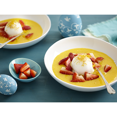 Sopa De Mango Con Sorbete De Limón - Receta Hoy
