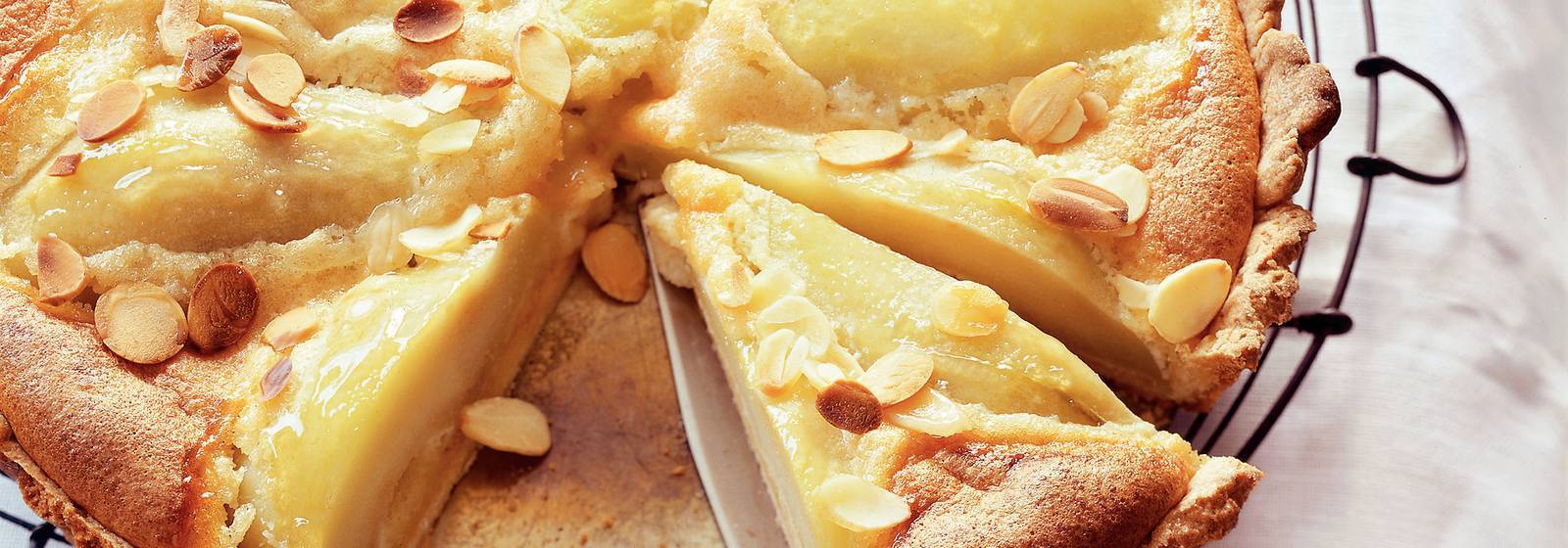 Pastel de pera abierto - Receta Hoy