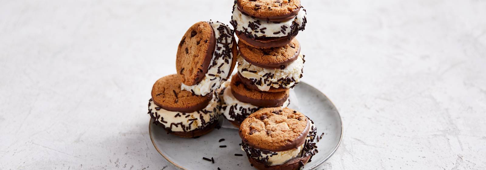 Sándwich De Helado Con Galletas De Chocolate Receta Hoy